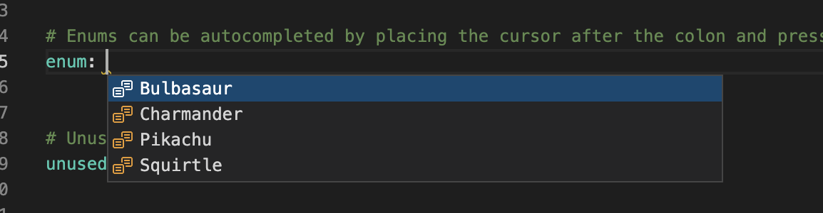 Enum Autocomplete Is Not Working When Inside Doublesingle Quotes · Issue 181 · Remcohaszing