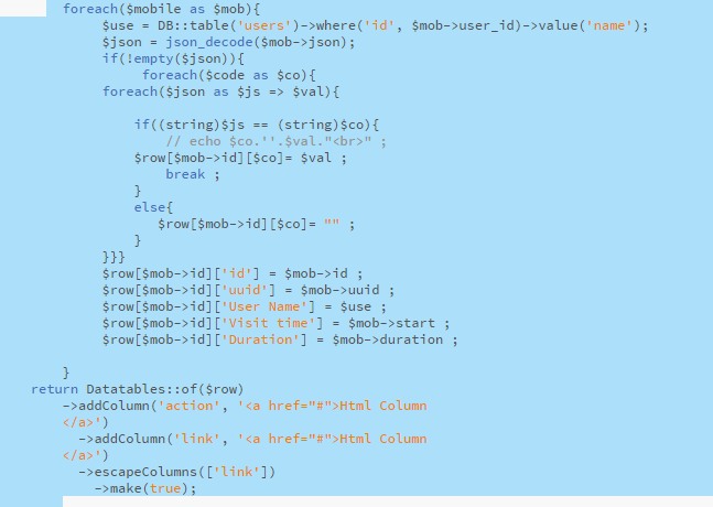 Escapecolumns Doesn T Work In Latest Version V7 9 7 · Issue 1304 · Yajra Laravel Datatables