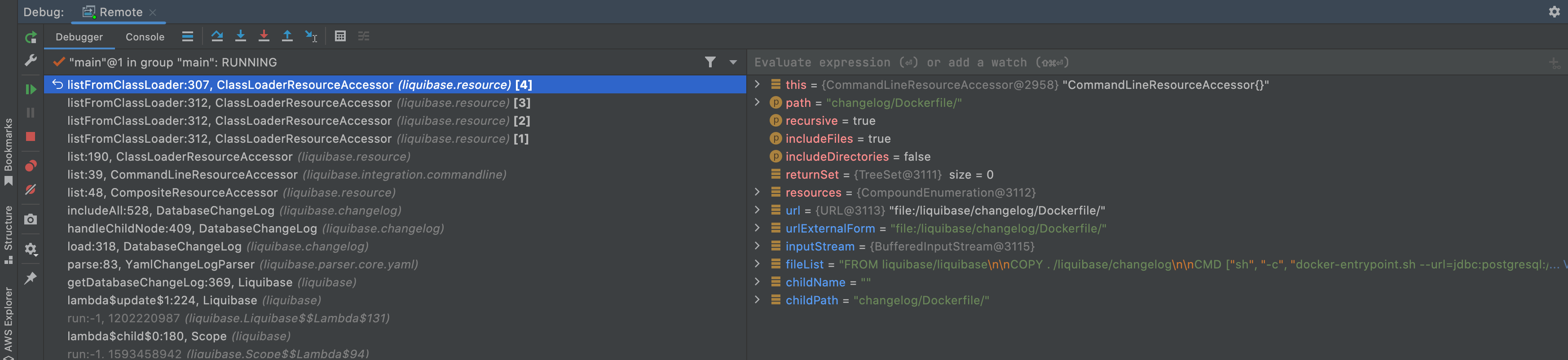 Including a Dockerfile in your change log directory causes StackOverflowException · Issue #2869 ...