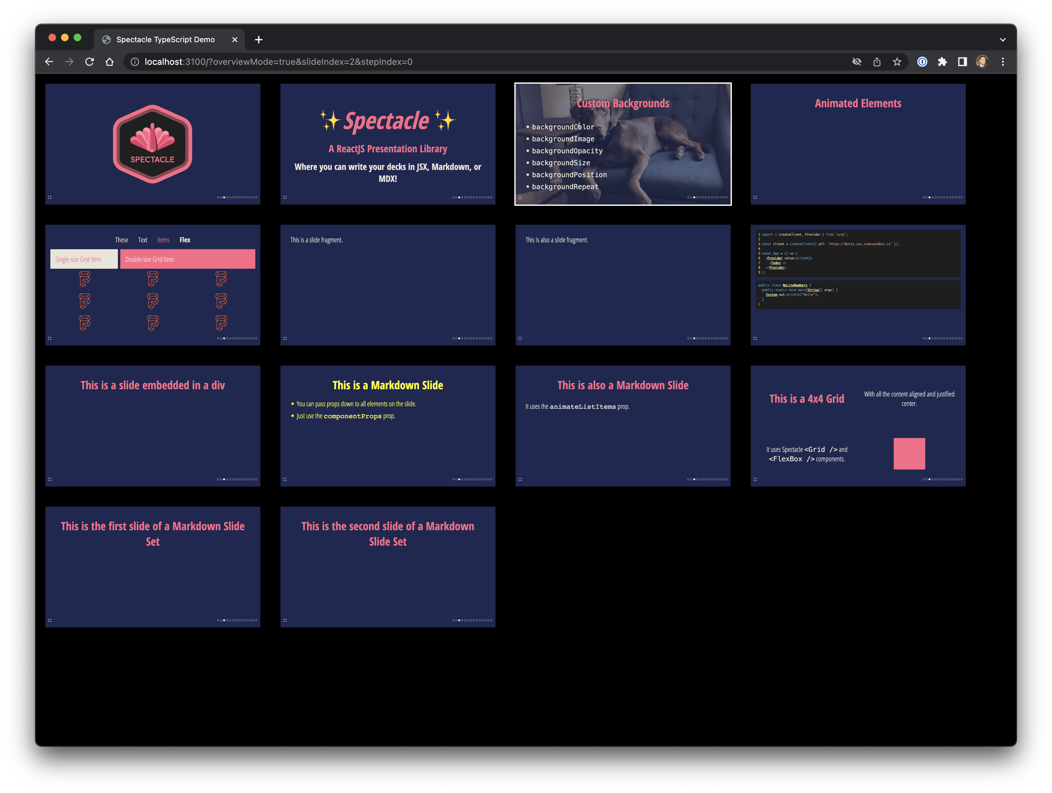 Progess In Overviewmode And Exportmode · Issue 1078 · Formidablelabs Spectacle · Github