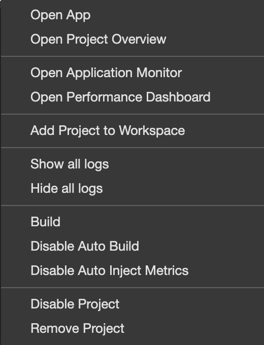Rewrite project summary pages · Issue #1362 · eclipse-archived/codewind · GitHub