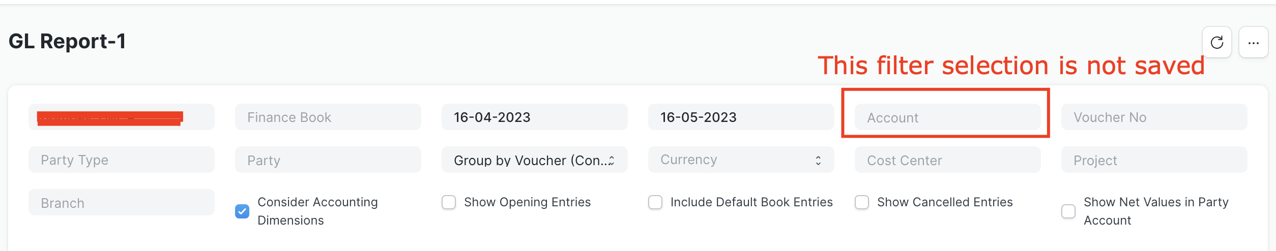 Filter is not getting saved while saving report with filter values. · Issue #35332 · frappe ...