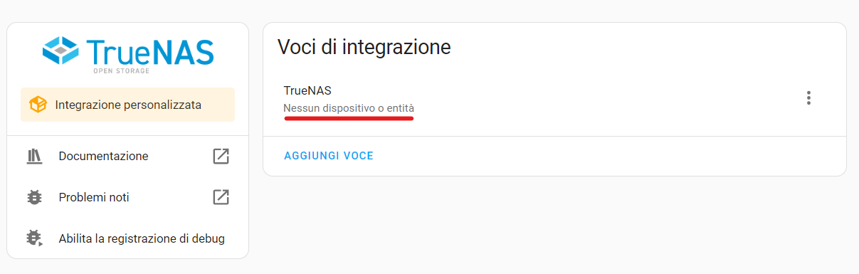 [Bug] Can't see any entity · Issue #108 · tomaae/homeassistant-truenas ...