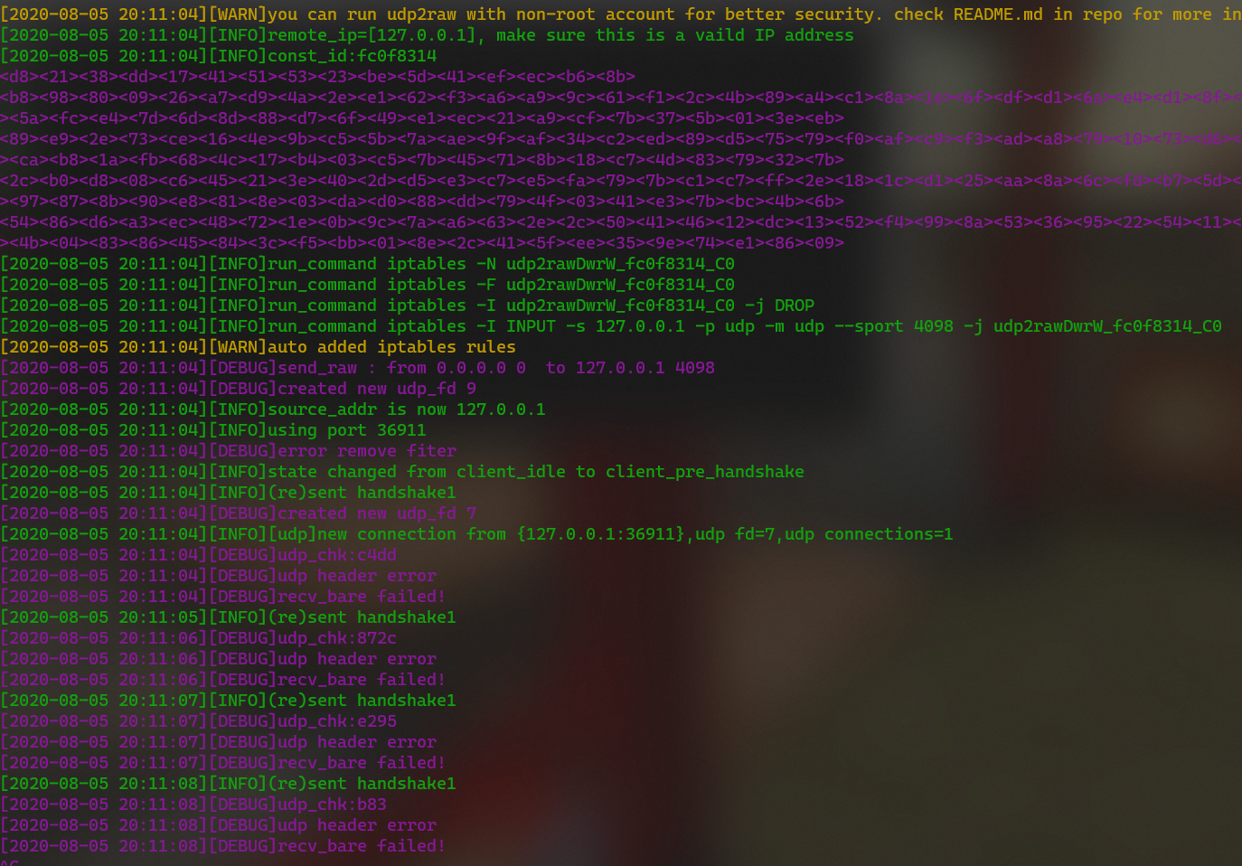 在udp2raw的--raw-mode udp前面串联tinyPortMapper在局域网下无法连接 · Issue #340 · wangyu-/udp2raw · GitHub