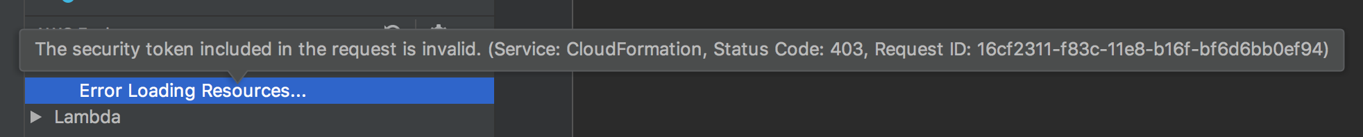 Error when loading resources in AWS Explorer · Issue #686 · aws/aws-toolkit-jetbrains · GitHub