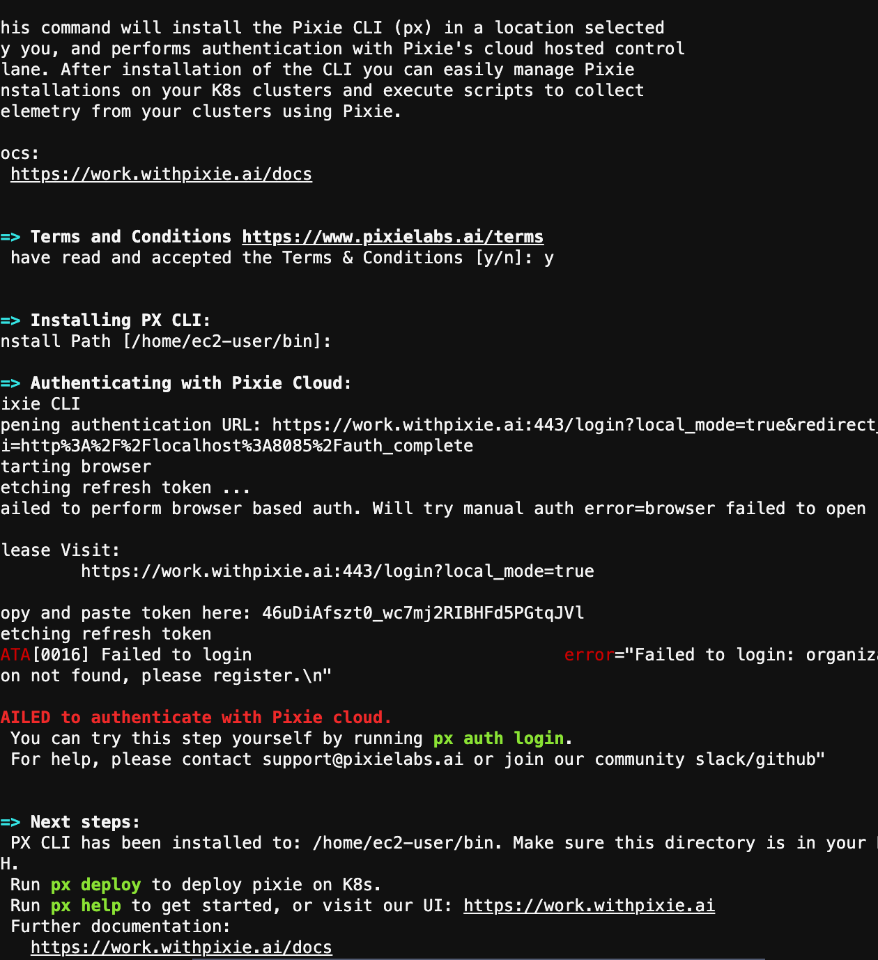 Pixie New User - Sign up flow broken · Issue #236 · pixie-io/pixie · GitHub