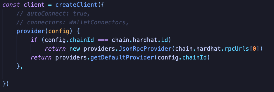 Hardhat support in client provider · wevm wagmi · Discussion #407 · GitHub