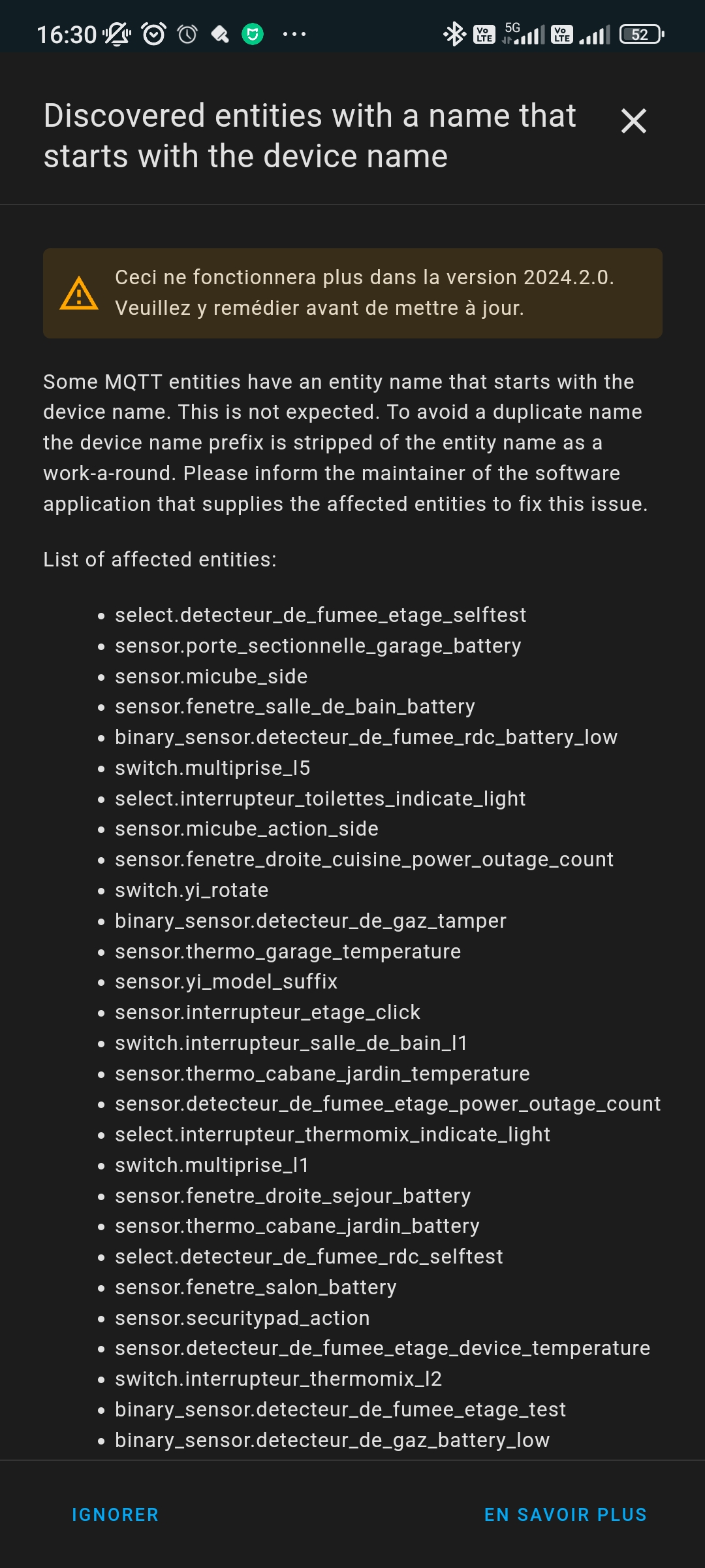 `MQTT device name is equal to entity name in your config` error in Home Assistant 2023.8 · Issue ...