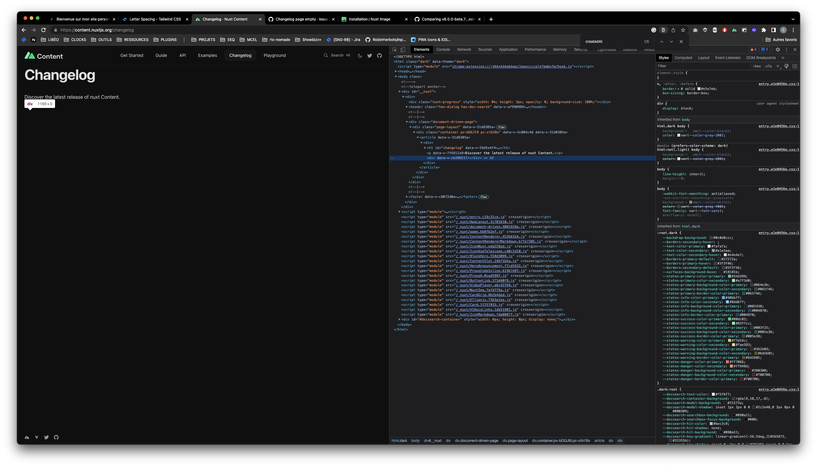 Changelog page empty · Issue #1796 · nuxt/content · GitHub