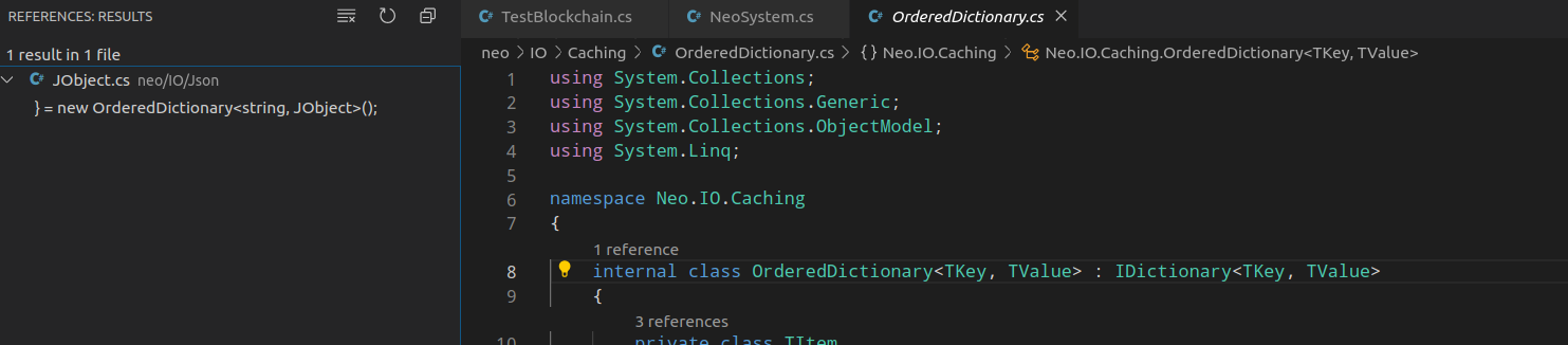 Rename class of `OrderedDictionary.cs` · Issue #981 · neo-project/neo ...