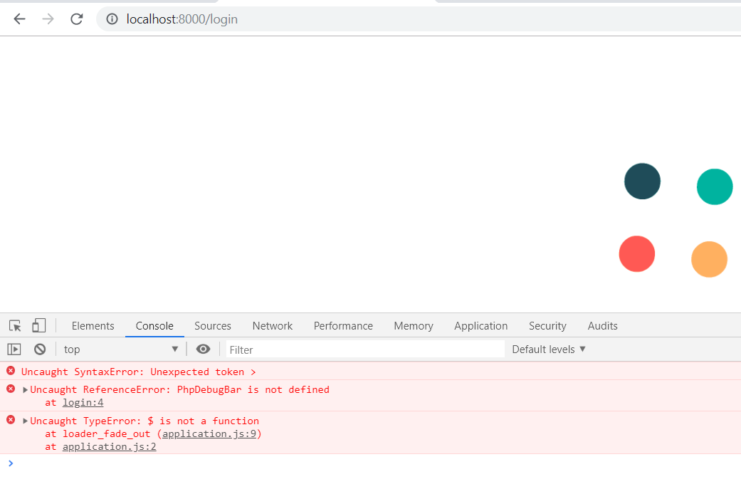 Login page stills loading, it · Issue #193 · changeweb/Unifiedtransform · GitHub