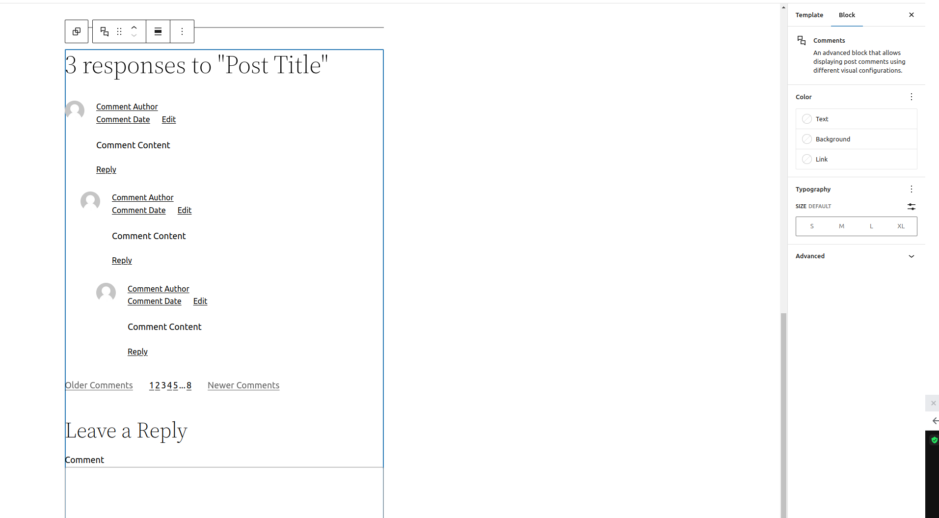 [HelpHub] Comment Template block · Issue #514 · WordPress/Documentation-Issue-Tracker · GitHub