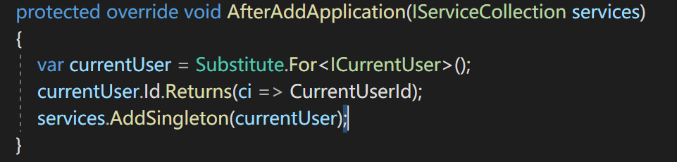 How to mock CurrentUser in unit test · Issue #2827 · abpframework/abp ...