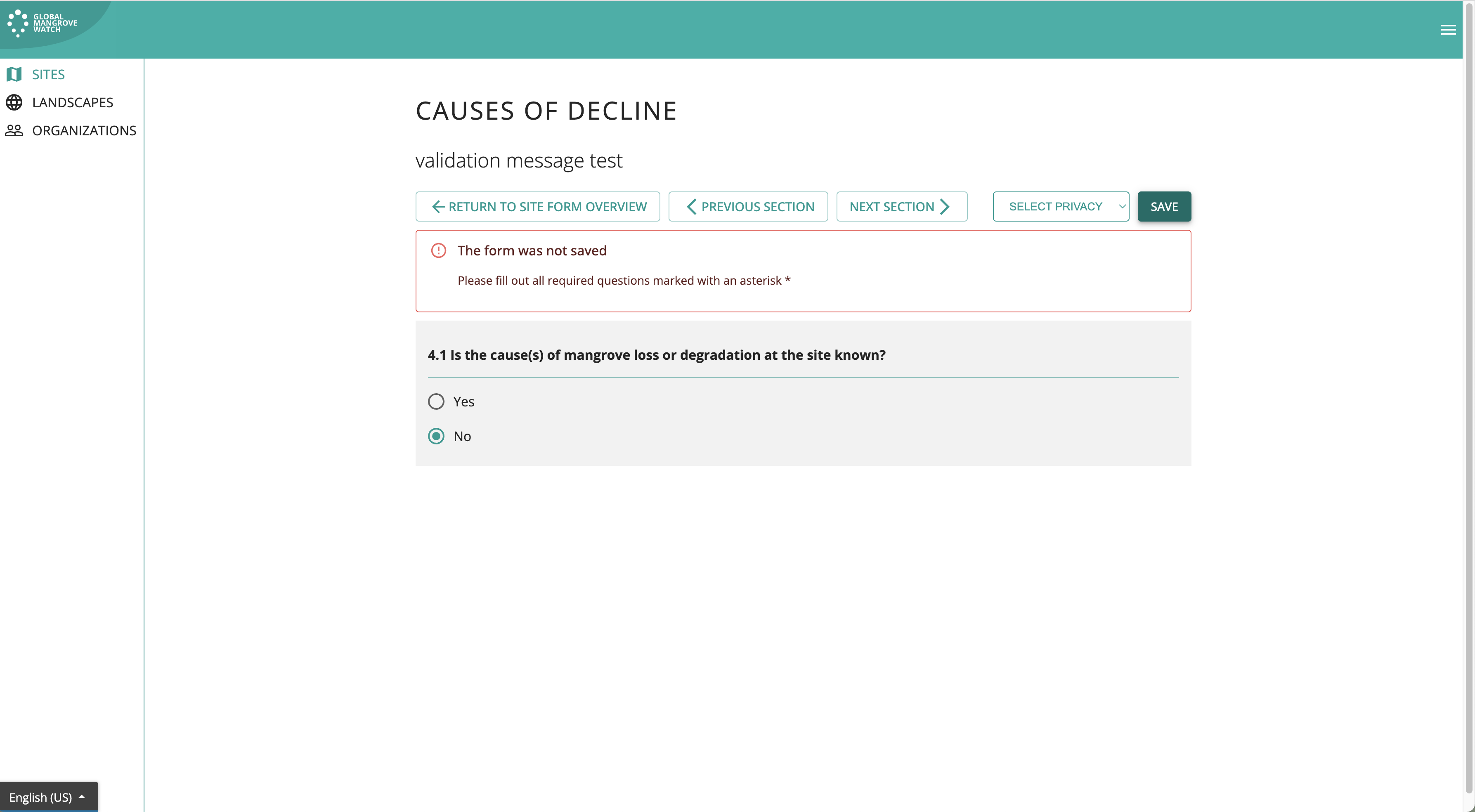 Cause Of Decline Validation Dead End · Issue 270 · Globalmangrovewatchgmw Users · Github 