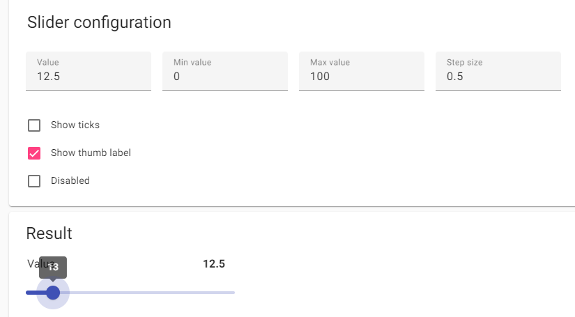 bug(Slider): Rounded thumb label text value, inconsistent with actual value · Issue #27445 ...