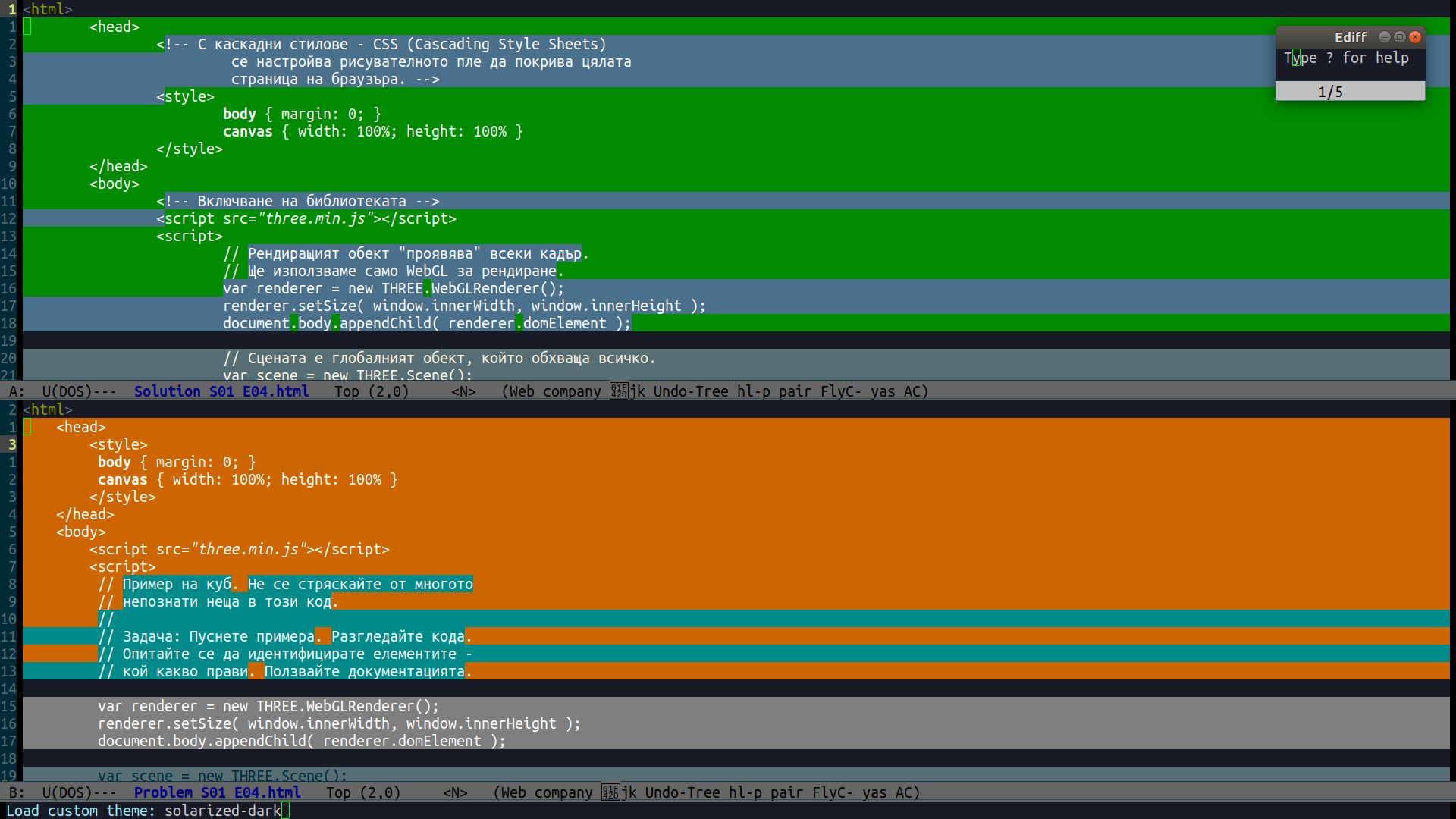 Ediff faces work poorly with dark theme · Issue #134 · bbatsov ...