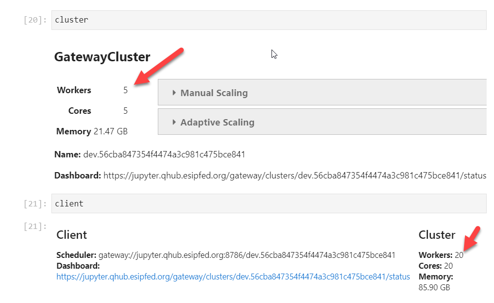 Dask Gateway Cluster Object And Client Not Reporting Same Node Count · Issue 598 · Nebari Dev