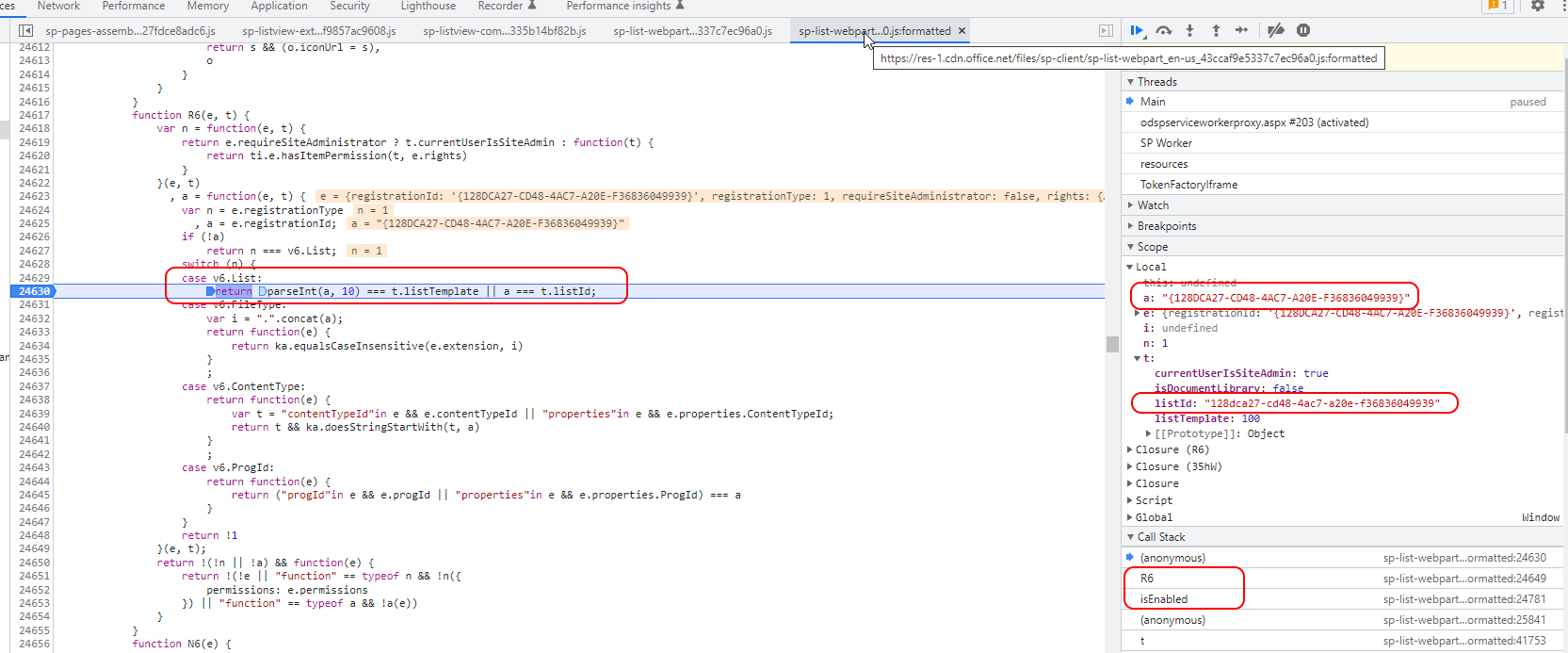 ListView Command Set command is not displayed for a list that was placed on a modern page and ...