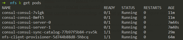 Failed to resolve consul-consul-server-0.consul-consul-server.consul.svc: lookup consul-consul ...