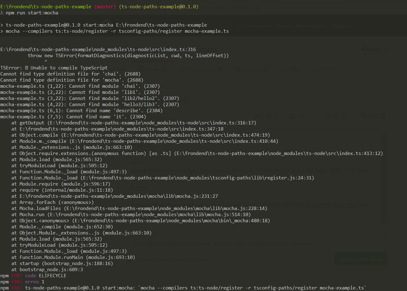The Project Is Wrong Issue 1 Jonaskello Ts Node Paths Example