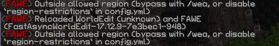 region-restrictions: false not working correctly · Issue #836 · boy0001/FastAsyncWorldedit · GitHub