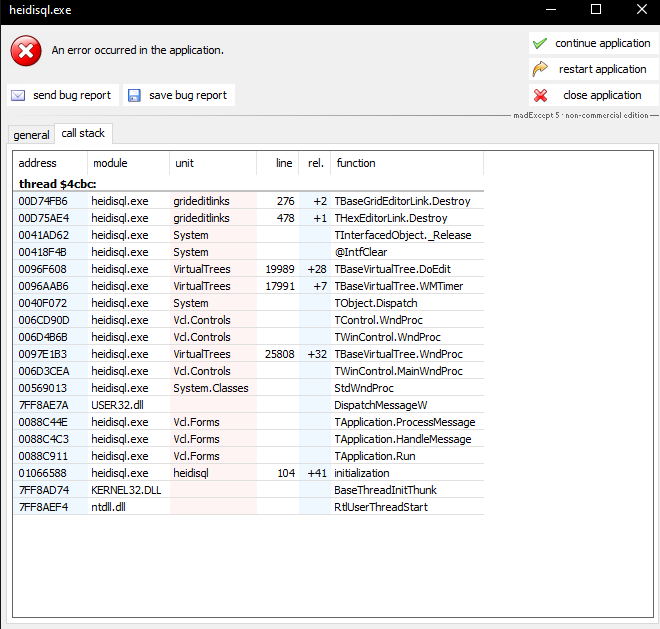 Binary editor with "Hex" view mode consistently causes an exception when closed · Issue #1505 ...