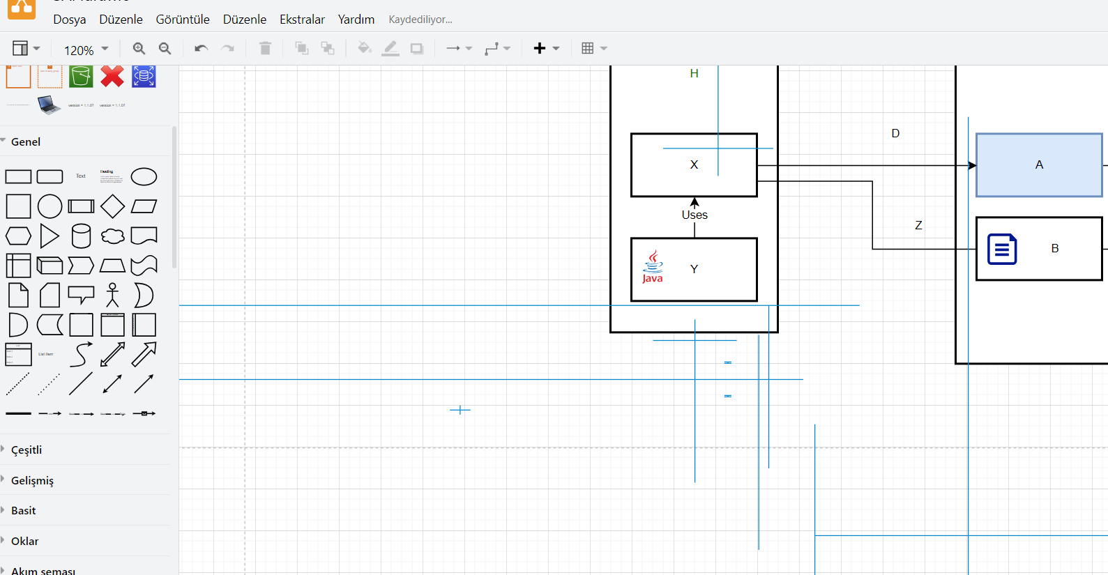Unnecessary blue lines appear in document during edit. · Issue #3695 · jgraph/drawio · GitHub