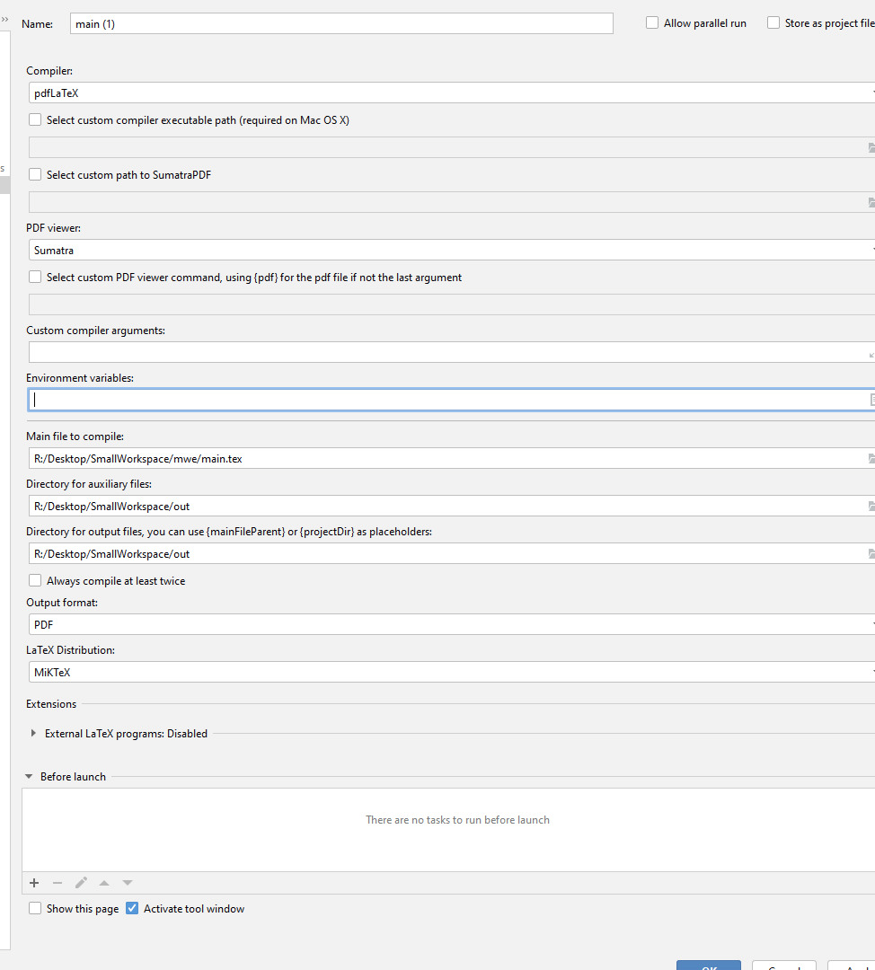 Cleaning up run configuration UI · Issue #1713 · Hannah-Sten/TeXiFy-IDEA · GitHub