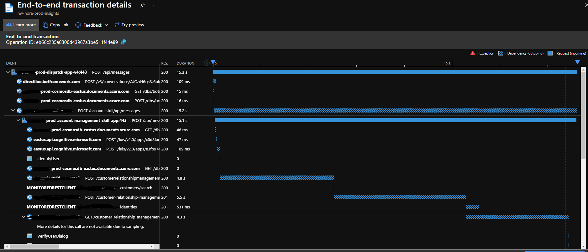 Microsoft.Bot.Schema.BotTimeoutException · Issue #6469 · microsoft/botframework-sdk · GitHub