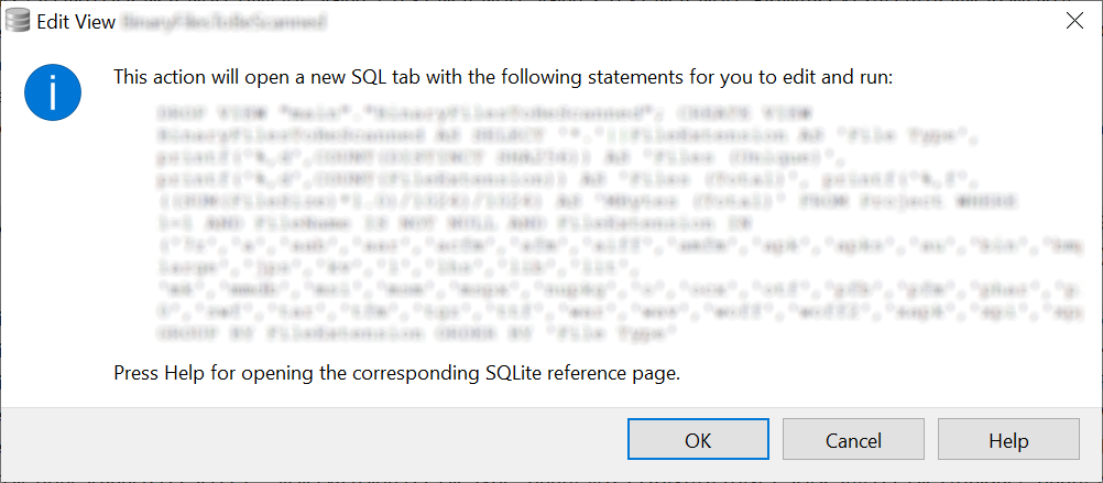 Edit View Dialog box with large code · Issue #2820 · sqlitebrowser/sqlitebrowser · GitHub