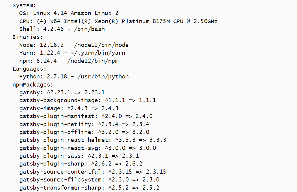 Netlify and Vercel fail to build gatsby · Issue #25090 · gatsbyjs/gatsby · GitHub
