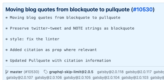 Add Pullquotes To Existing Articles On The Blog · Issue 10526 · Gatsbyjsgatsby 