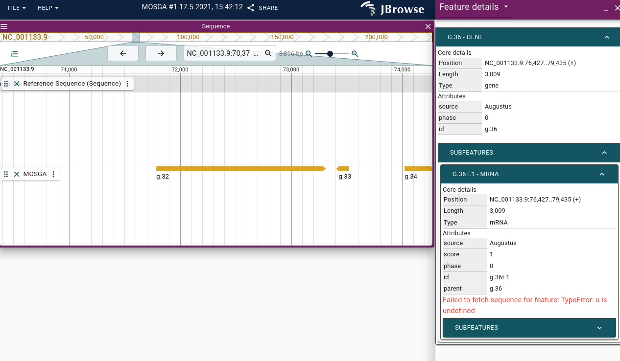 jbrowse fails to fetch sequence and does not recognize GFF3 correctly · Issue #1983 · GMOD ...