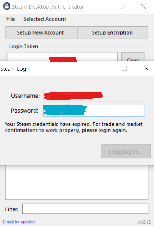 Login again - Stuck · Issue #969 · Jessecar96/SteamDesktopAuthenticator · GitHub
