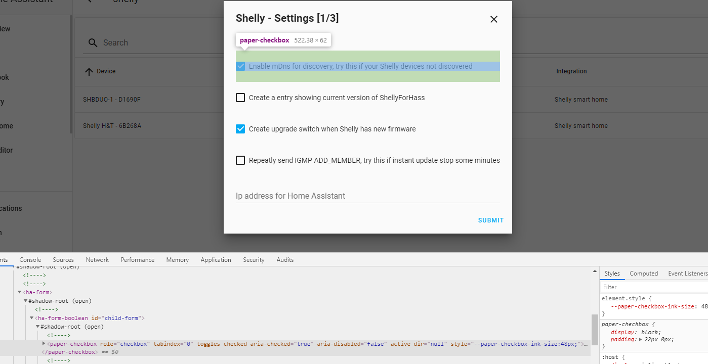 Integration settings dialog should be scrollable (option are displayed below dialog) · Issue ...