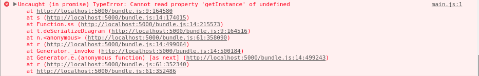 TypeError: Cannot read property 'getInstance' of undefined (_class and uglify.js related ...