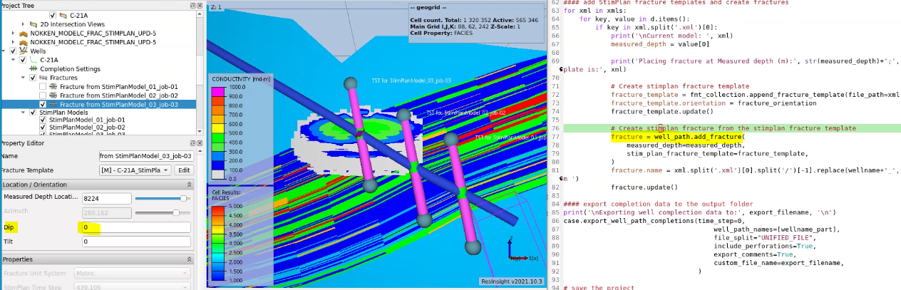 Well Completion: Set fracture Fm. dip with Python · Issue #8876 · OPM/ResInsight · GitHub