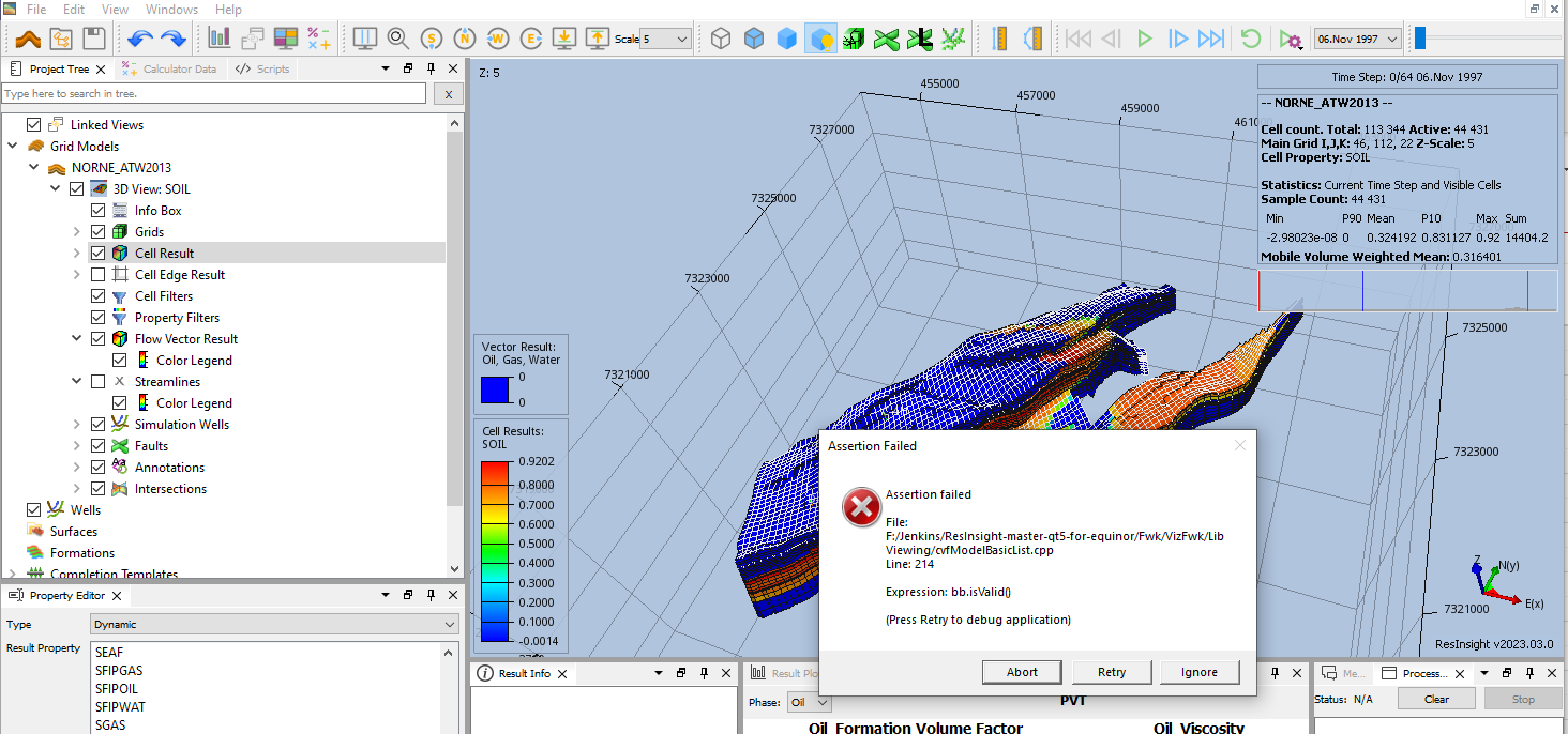 Flow Vector Result: Crash when no Flow results available · Issue #10039 · OPM/ResInsight · GitHub