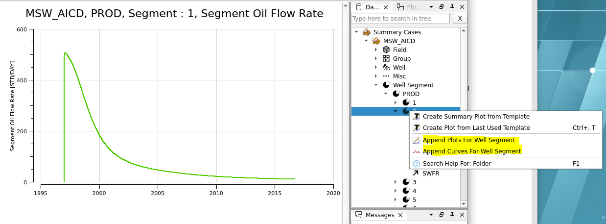 Summary Plot Append Plot And Curves For Segments In Tree Not Working