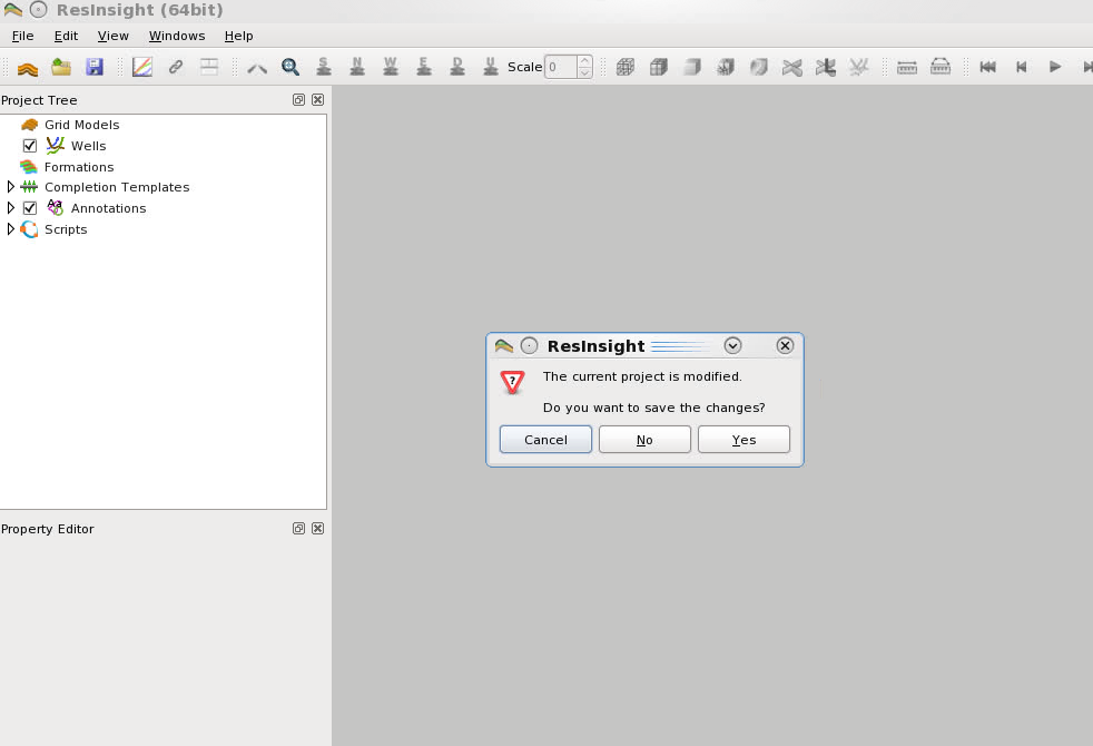 Skip Save project at exit when no data · Issue #4538 · OPM/ResInsight · GitHub
