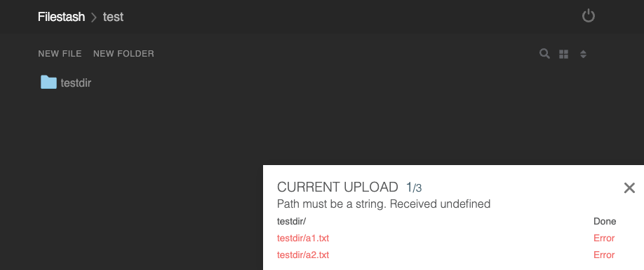 [bug] Folders upload successfully but UI shows error · Issue #635 · mickael-kerjean/filestash ...