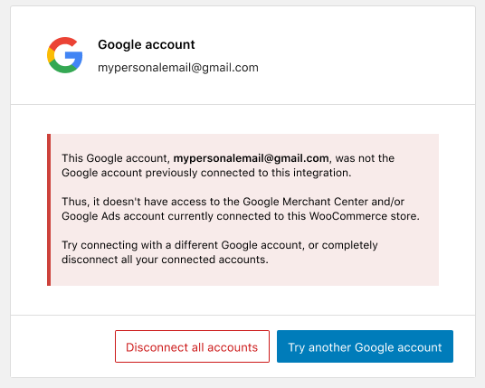 Handle Google account disconnect and prompt user to reconnect · Issue ...