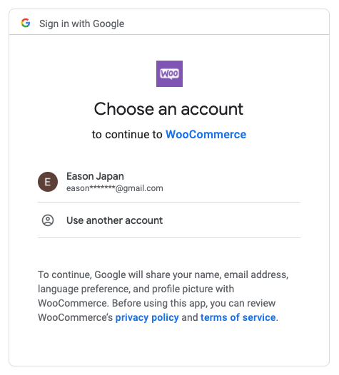 Partial authorization for Google account · Issue #1000 · woocommerce ...