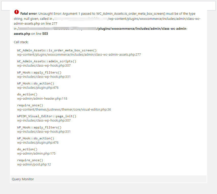 [enhancement] Fix The Type Error Of Screen Id In Woocommerce Includes Admin Class Wc Admin