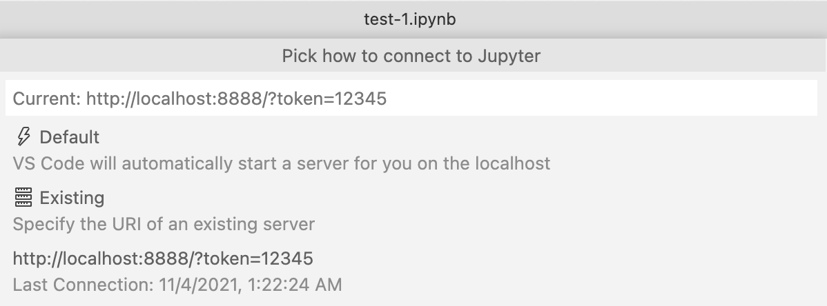Revise Jupyter URI input workflow · Issue #7775 · microsoft/vscode-jupyter · GitHub