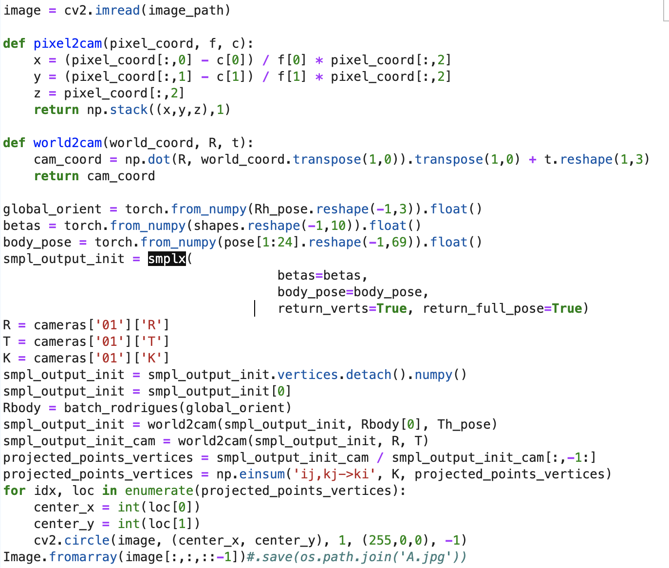 Converting Output SMPL to the standard SMPL parameters · Issue #103 ...