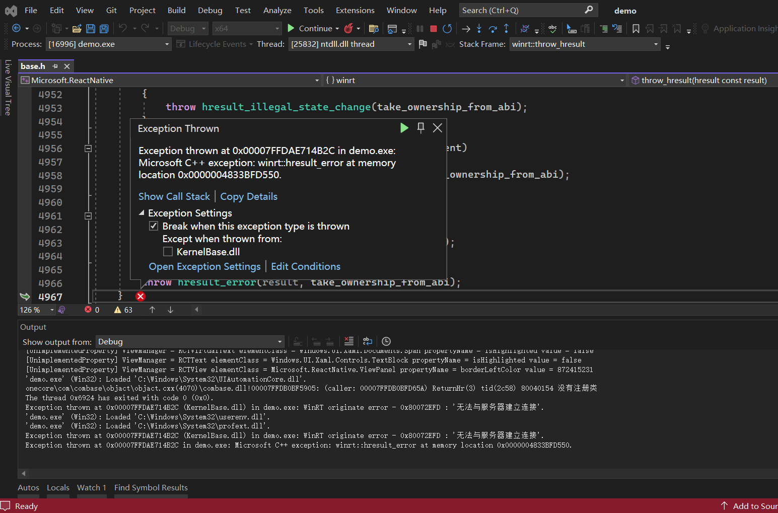 If Is Unresponsive The App Crashes · Issue 11910 · Microsoft React Native Windows · Github