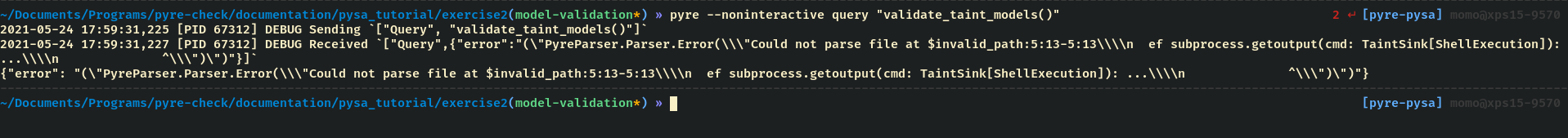 validate_taint_models() fails for specific cases of incorrect Syntax in .pysa files · Issue #431 ...