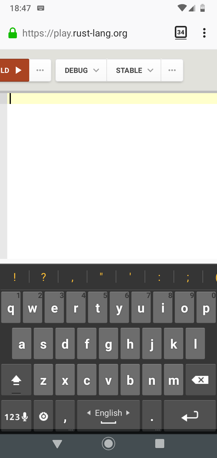 Mobile usage broken · Issue #514 · rust-lang/rust-playground · GitHub