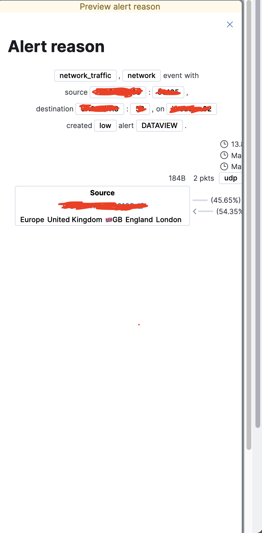 Security Solution Alert Reason Not Properly Displayed In The Alert